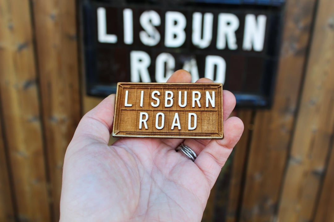 Belfast Old Street Signs Magnets Wooden Wood Vintage Northern Ireland ...