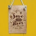 Save the Bees Wooden Sign Nature Lover Bee Earth Kitchen Rustic Sign ...
