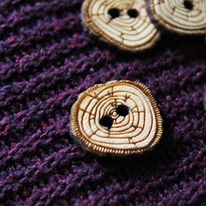 Wooden Log Slice Design Buttons Wood Crafts Log Slice Fun Button Flair ...