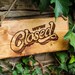 Rustic Wooden Open Closed Sign Double Sided Burned on Wood Sustainable ...