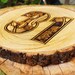 Large Decorative House Number Log Slice Rustic Handmade Wood - Etsy