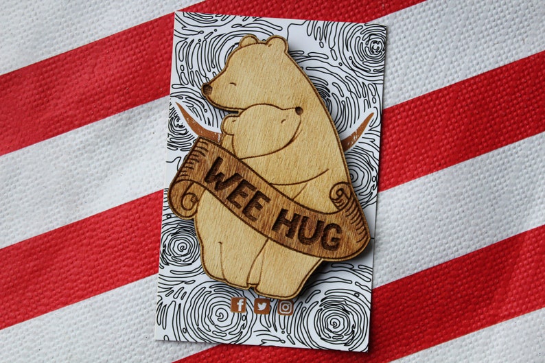 Wee Hug Magnet Bear Hug Loved One Birthday Token Gift Bears Cute Gift ...