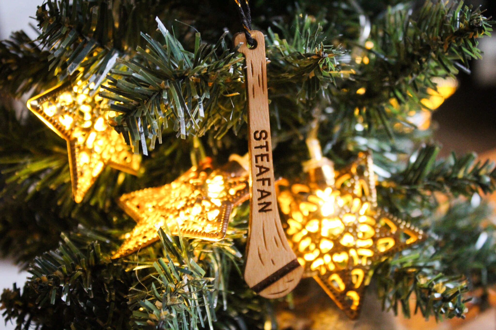 Personalised Hurl Christmas Ornament Hurling Camogie Wood - Etsy Canada