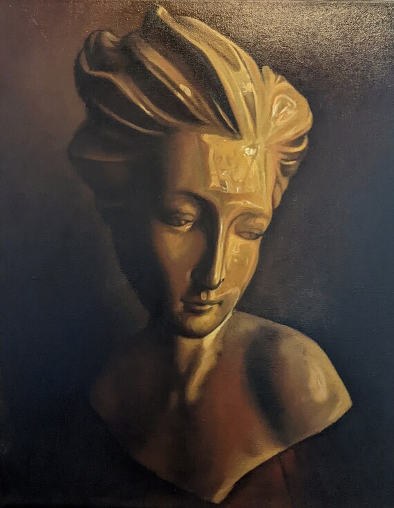 Statue in Warm Light - Etsy