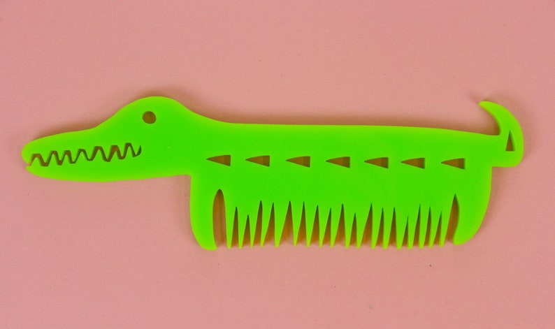 Novelty Crocodile Hair Comb Tea Party at the Zoo - Etsy