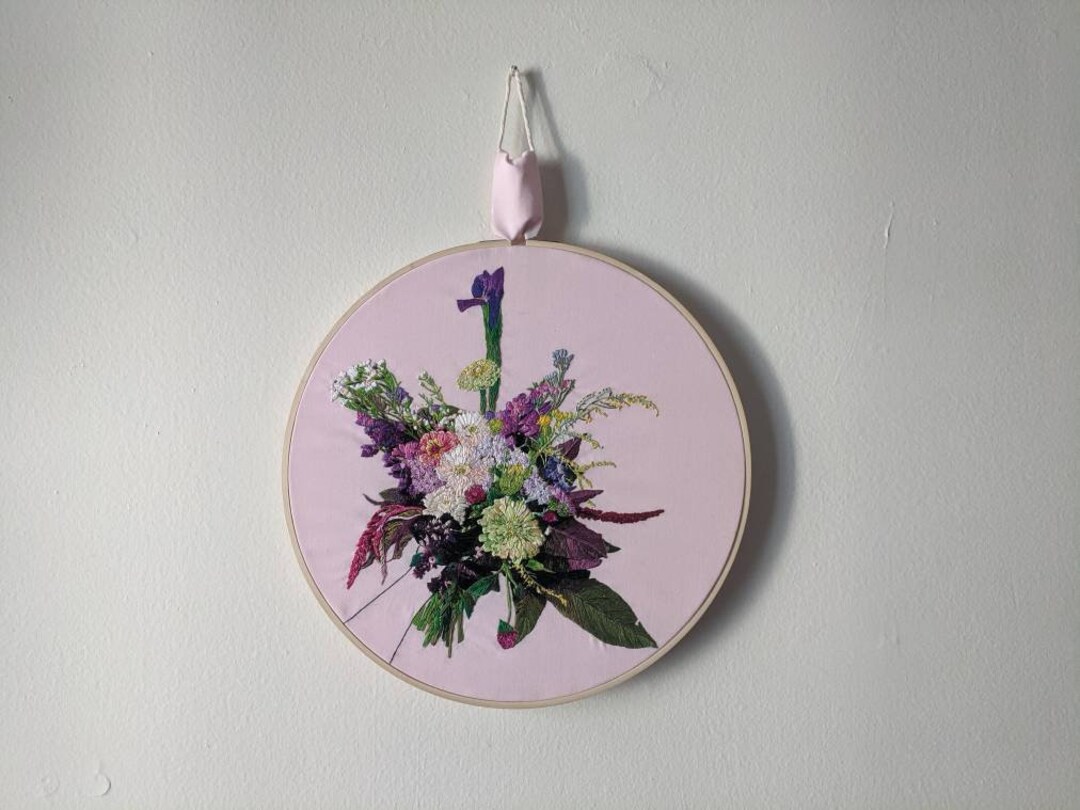 Large Flower Bouquet Embroidery - Etsy