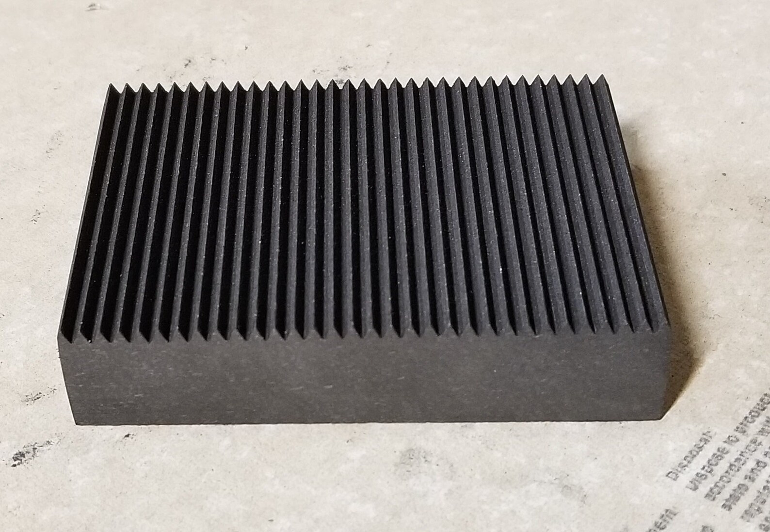 Graphite Plate: V Grooves | Etsy