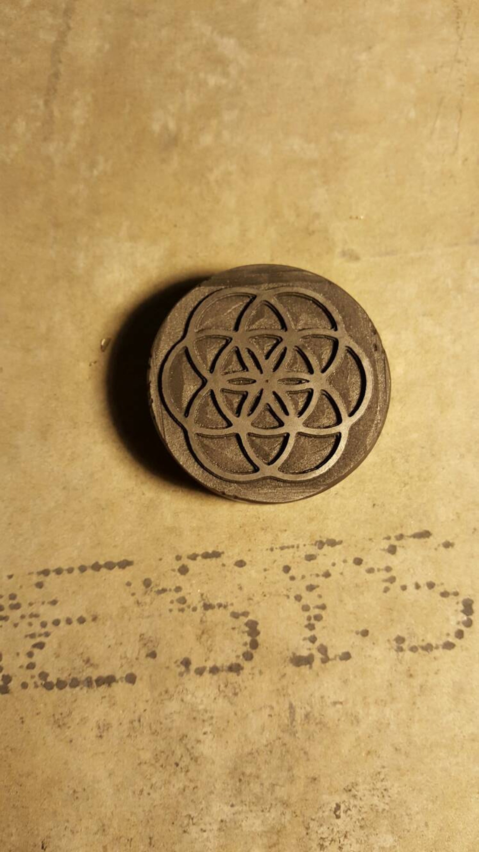 Graphite Stamp: Seed of Life - Etsy