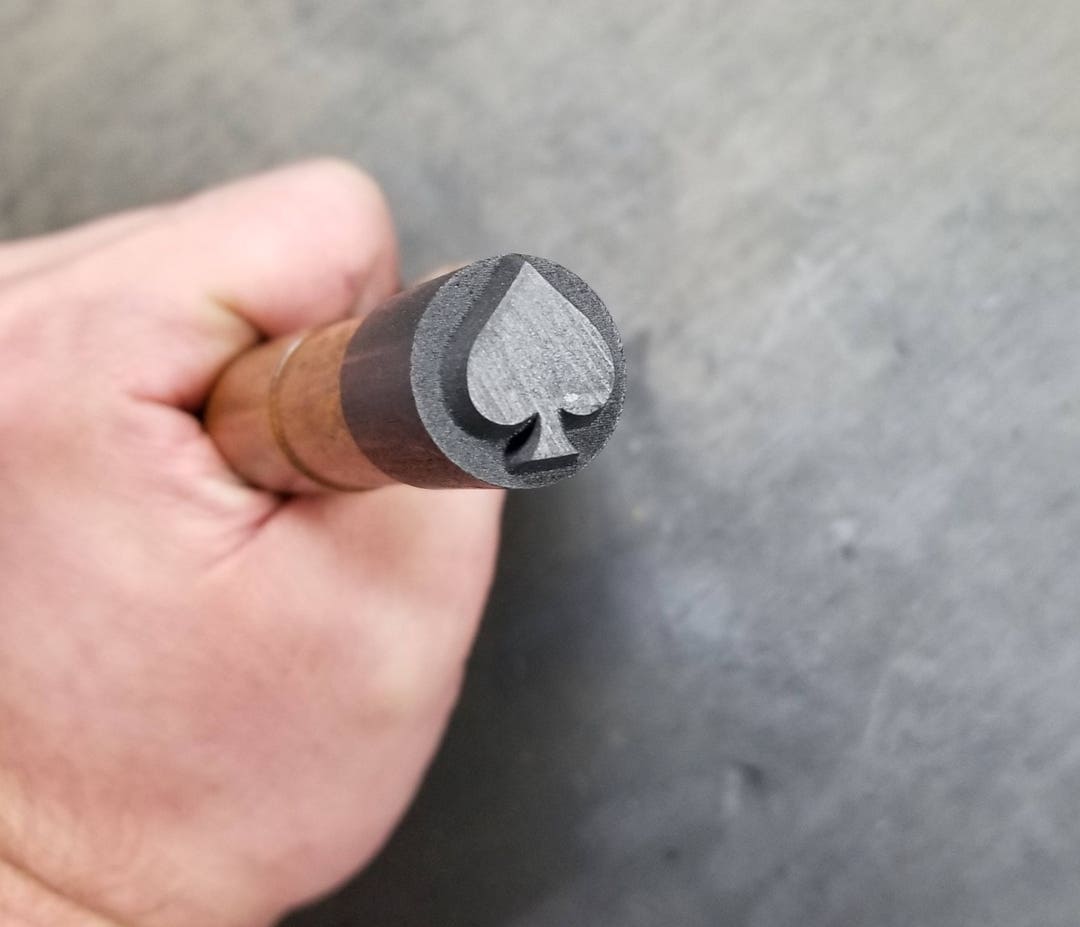3/4" Graphite Spade Stamp - Etsy