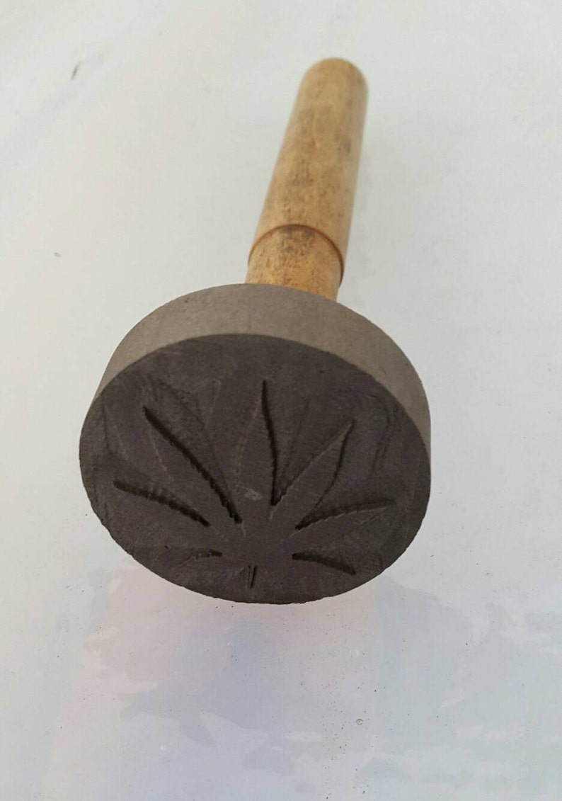 Graphite Stamp: Cannabis Leaf - Etsy
