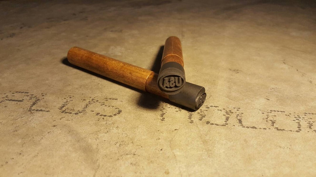 3/4" Graphite U.S.A. Stamp - Etsy