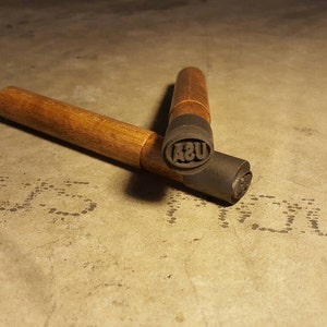 3/4" Graphite U.S.A. Stamp - Etsy