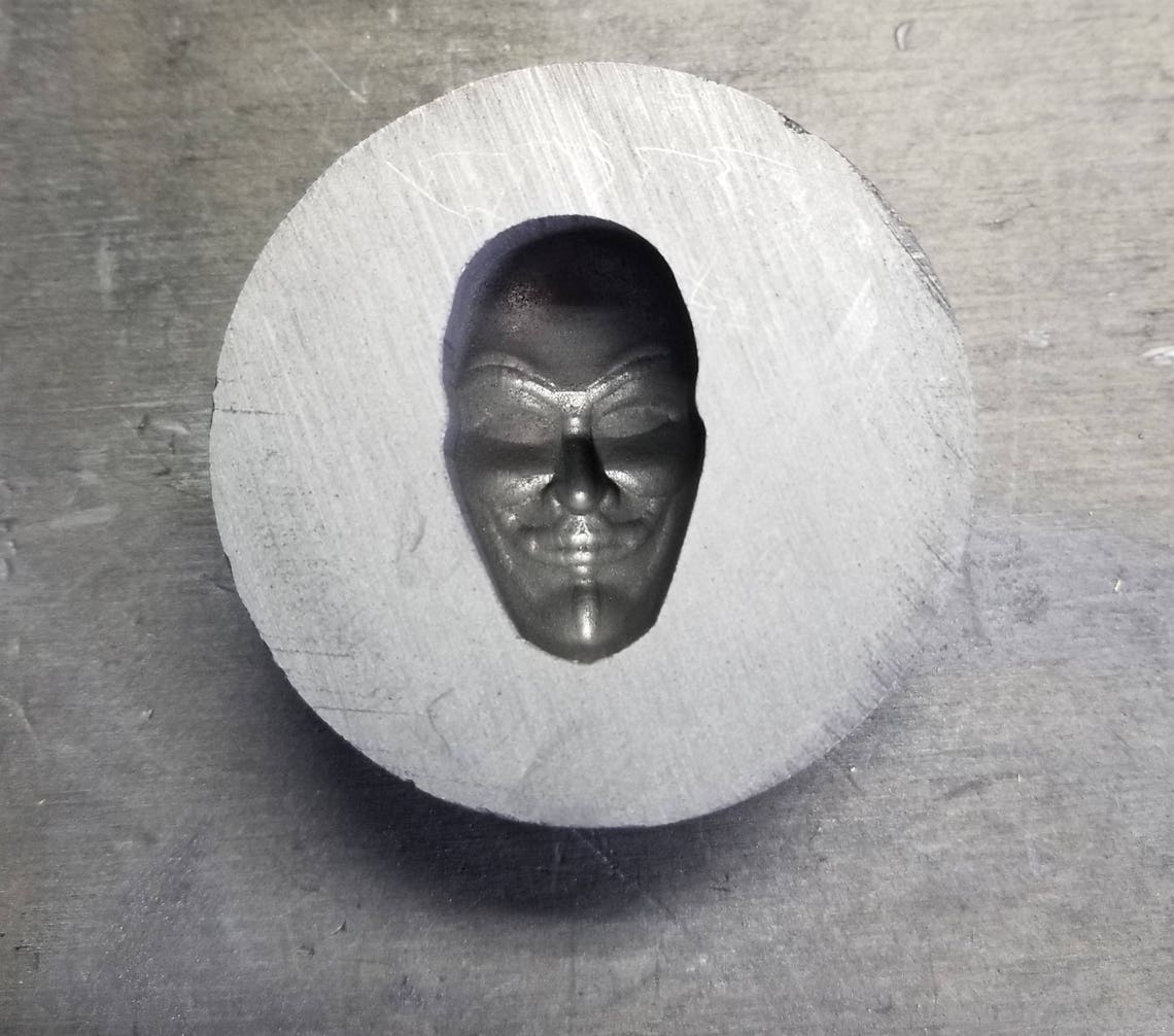 Graphite Mold: Guy Fawkes Mask Various Sizes - Etsy