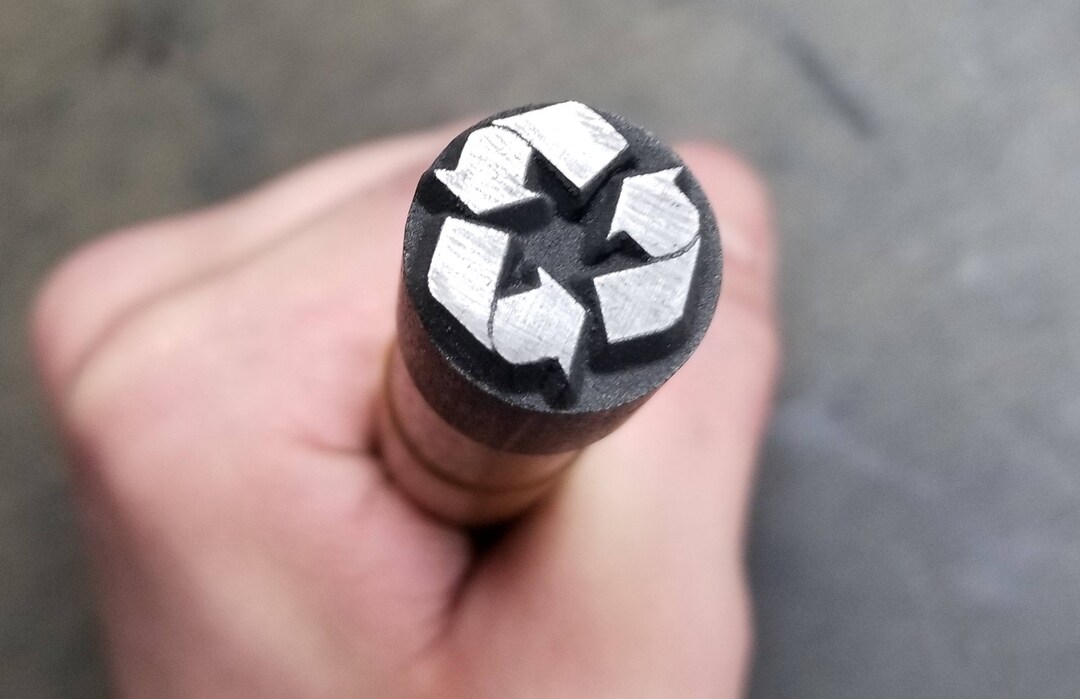 3/4" Graphite Recycle Stamp - Etsy