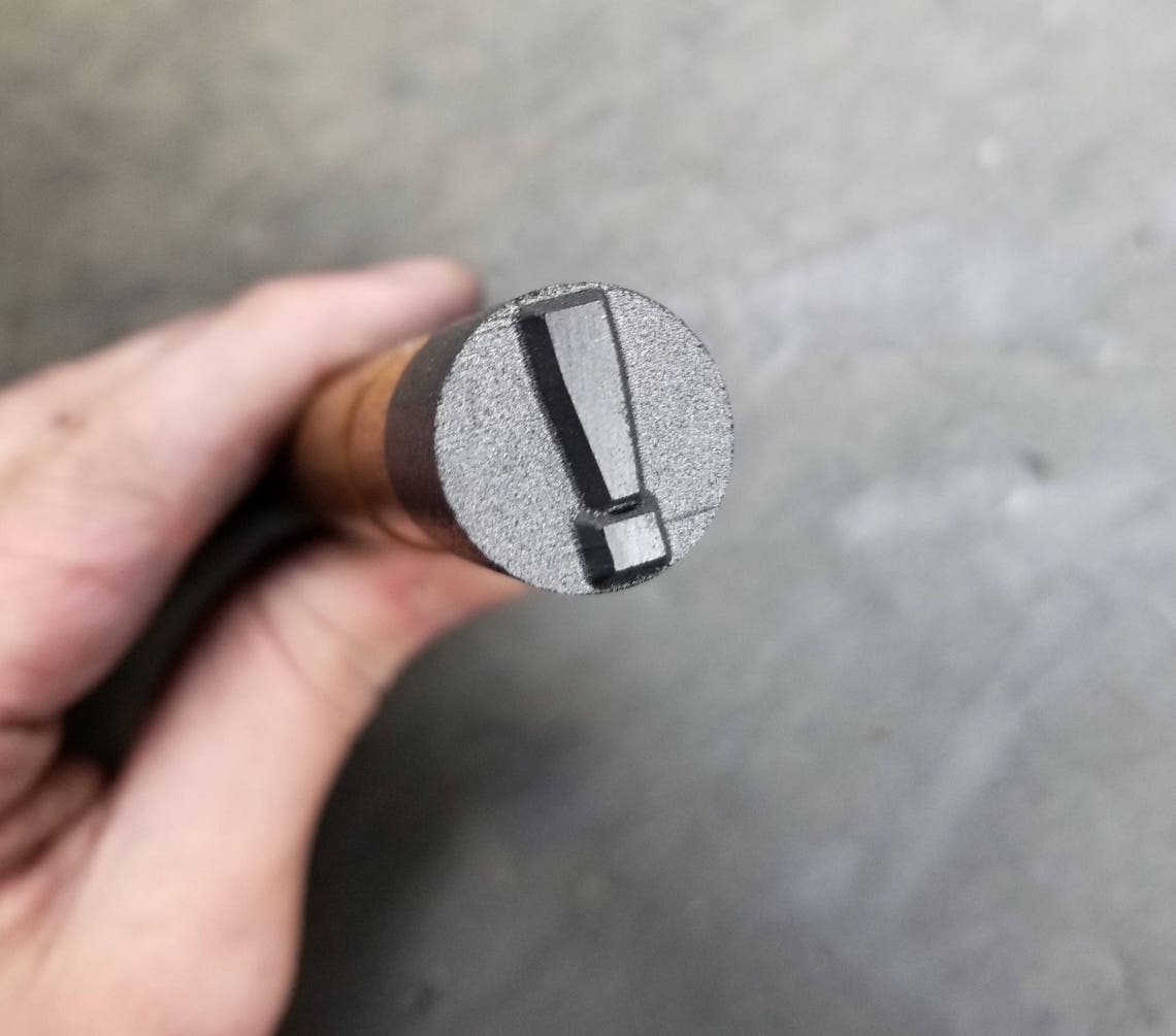 3/4" Graphite Exclamation Mark Stamp - Etsy