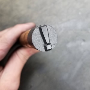 3/4" Graphite Exclamation Mark Stamp - Etsy