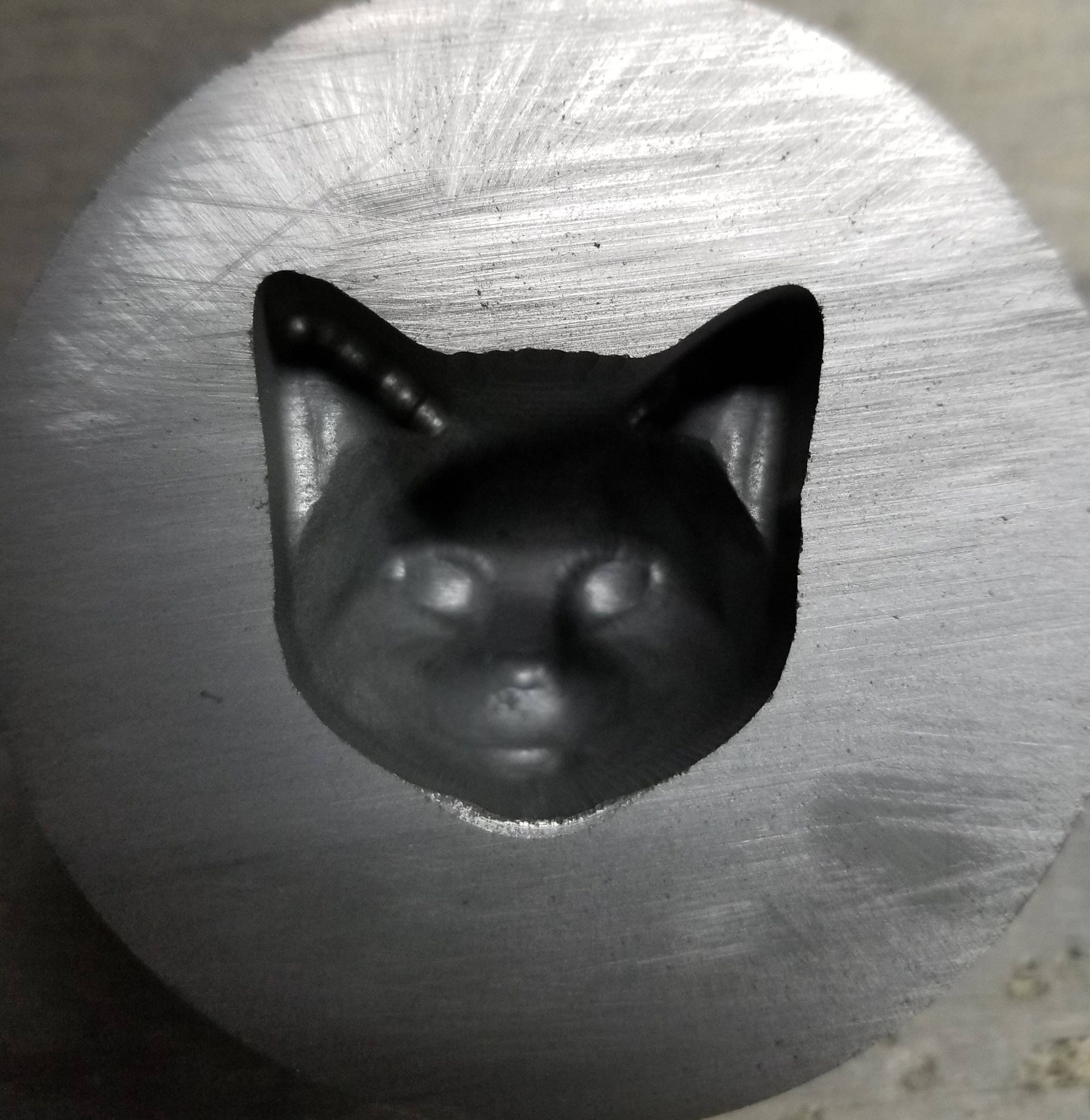 Graphite Mold: Cat's Face - Etsy