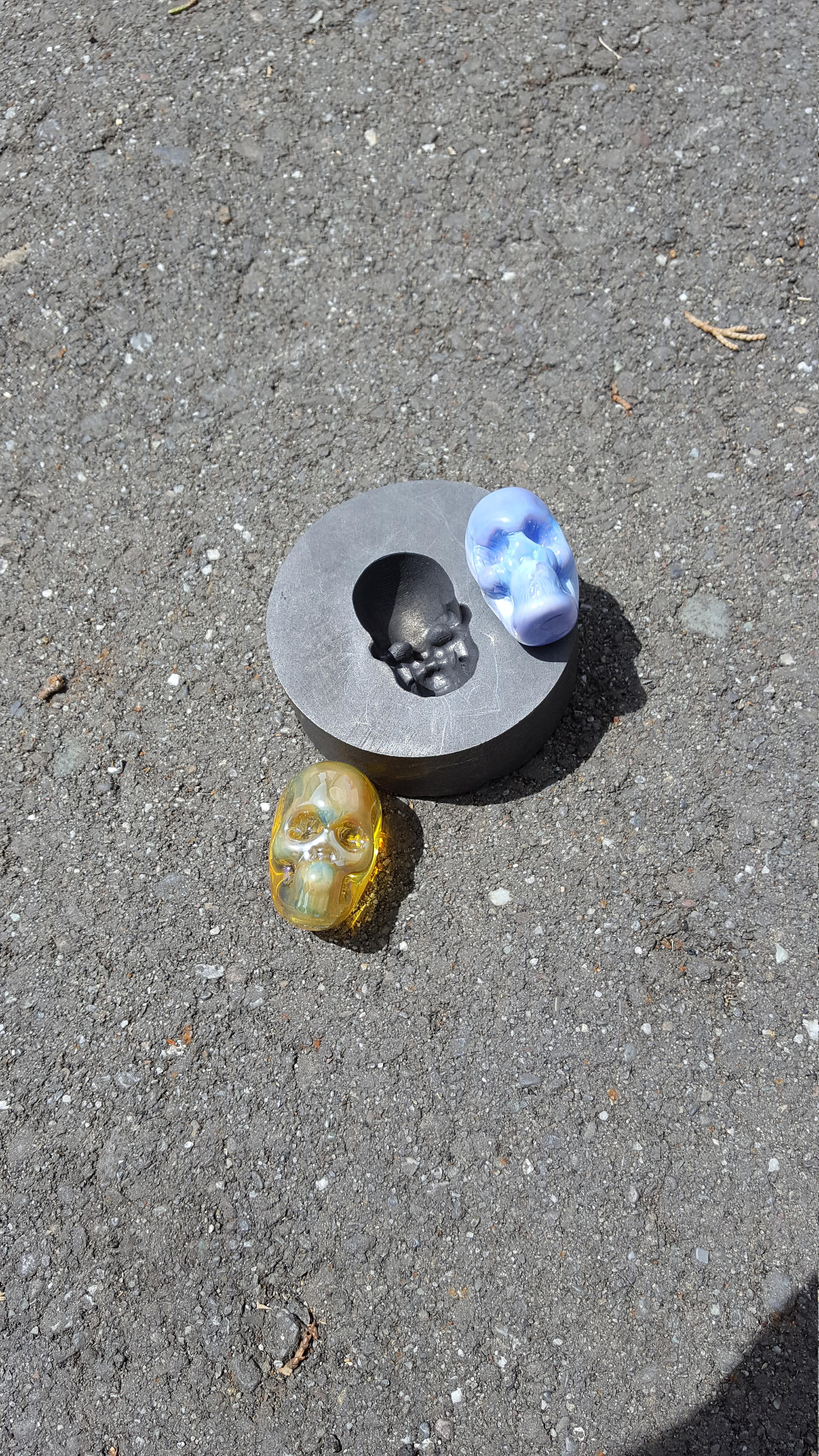 Graphite Mold: 3d Skull Version 2 Various Sizes - Etsy