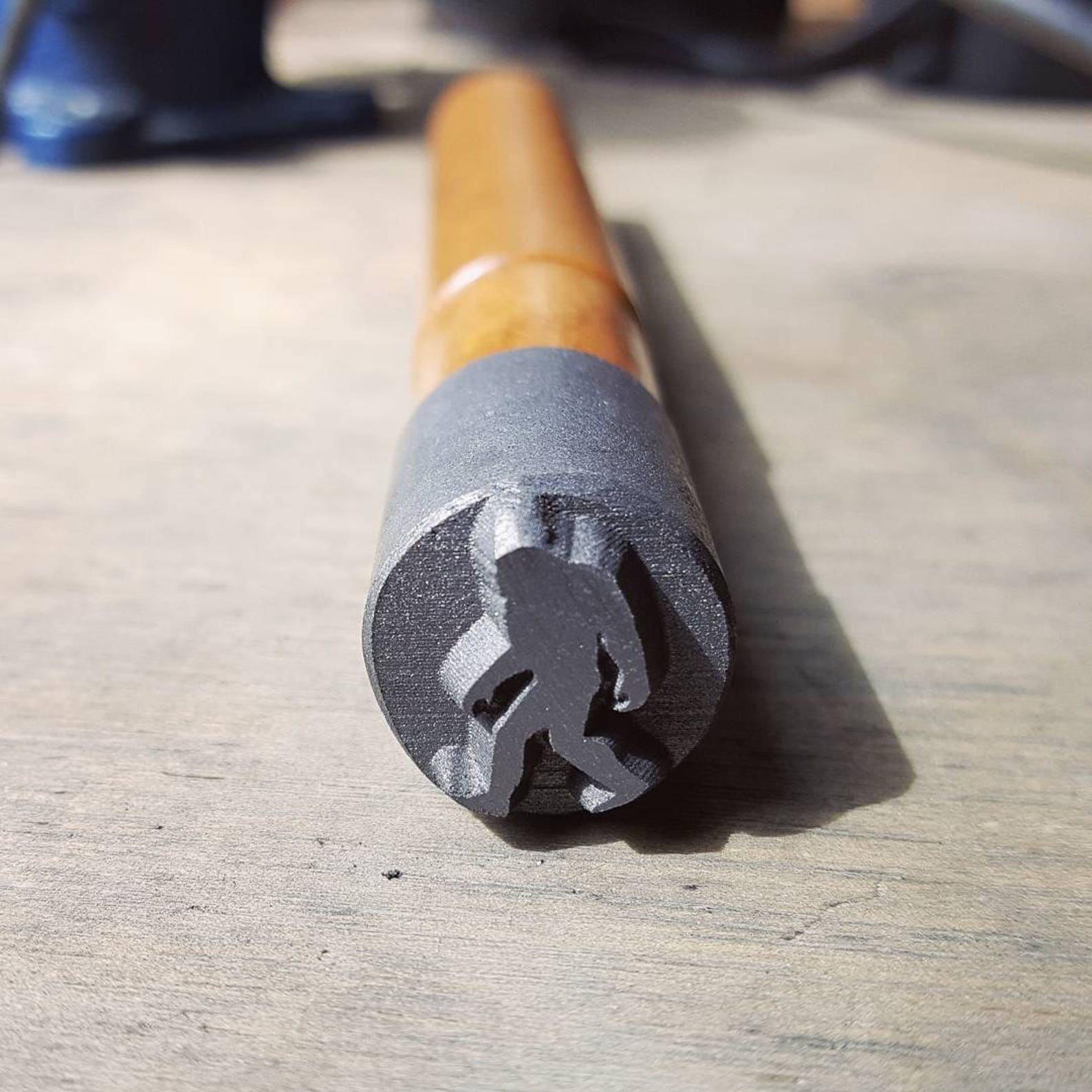 3/4 Graphite Bigfoot Stamp | Etsy