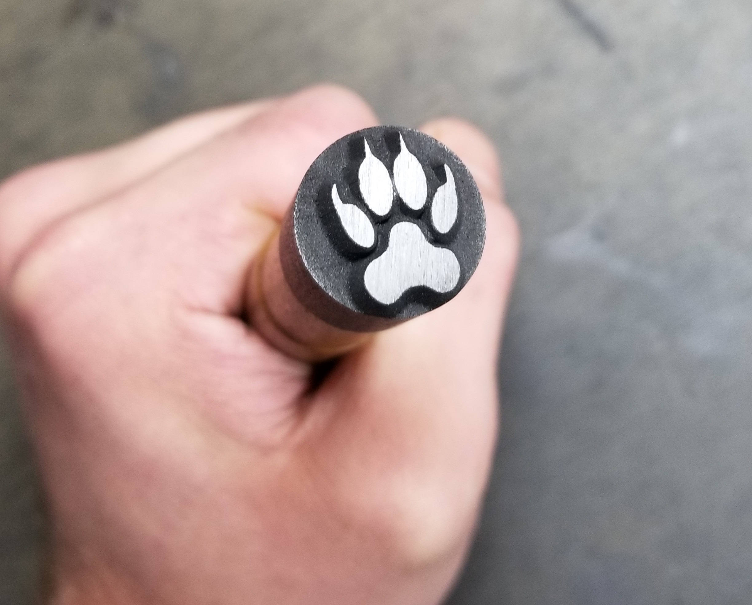 3/4 Graphite Cat's Paw Stamp | Etsy