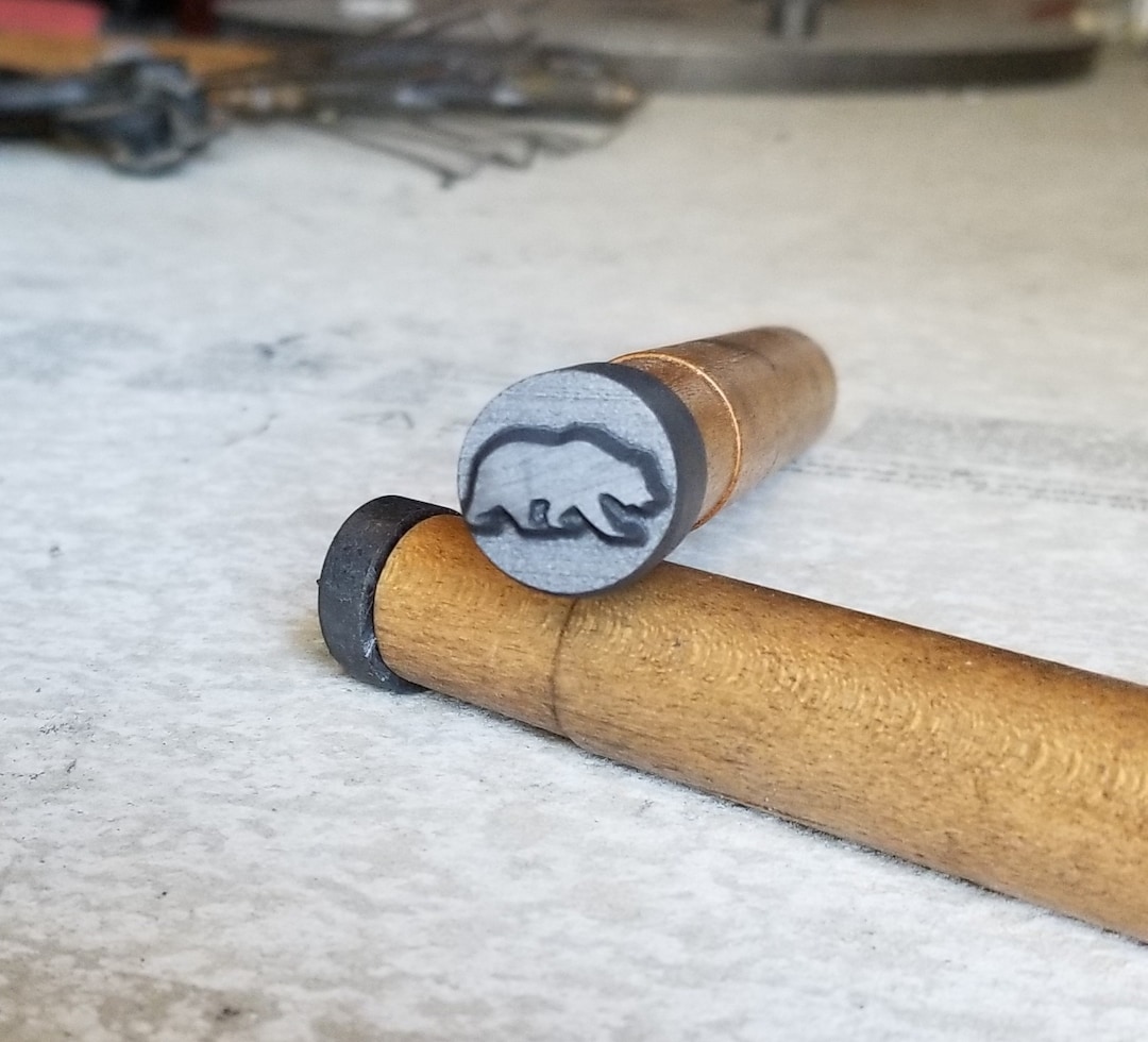 3/4" Graphite Bear Stamp - Etsy
