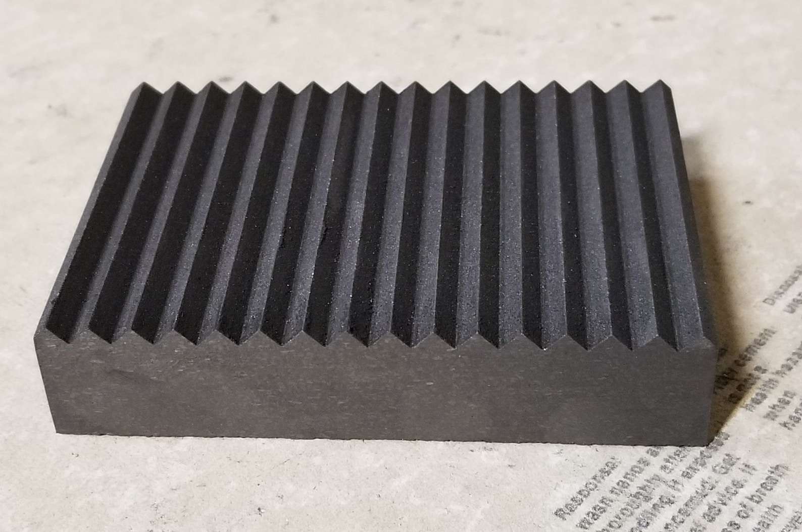 Graphite Plate: V Grooves | Etsy