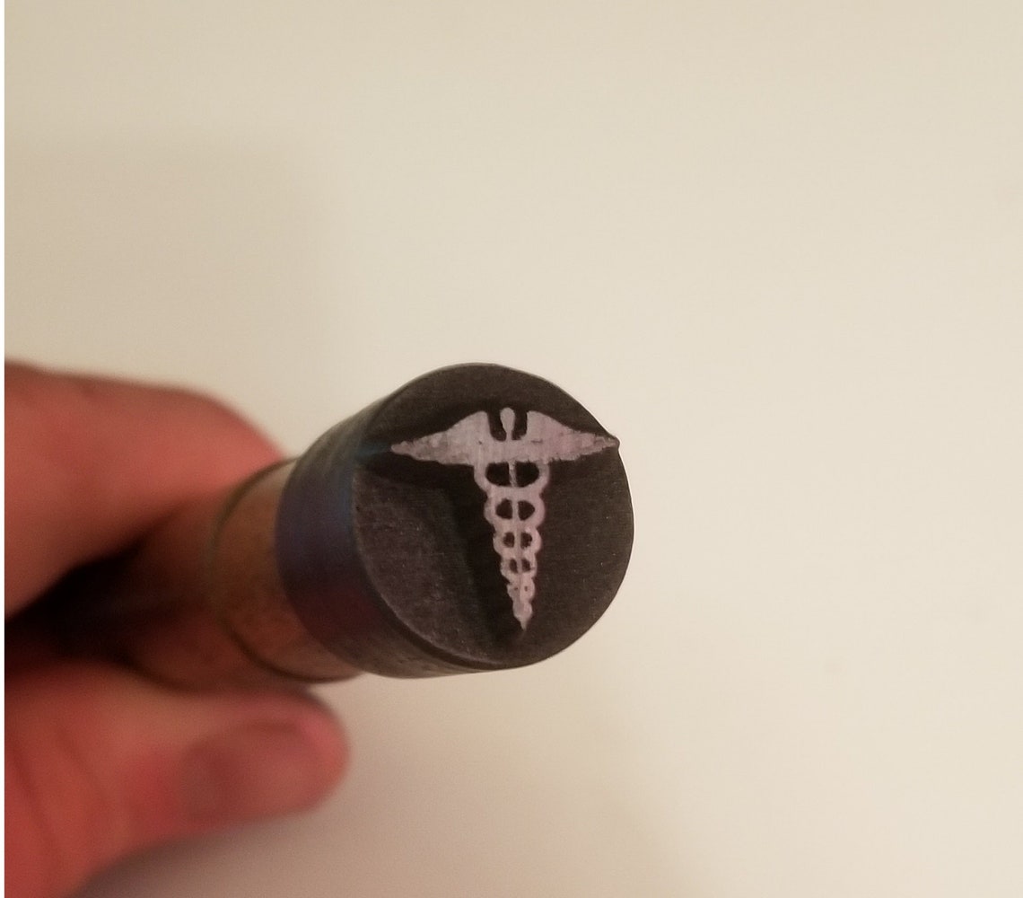 3/4 Graphite Medical Symbol Stamp - Etsy