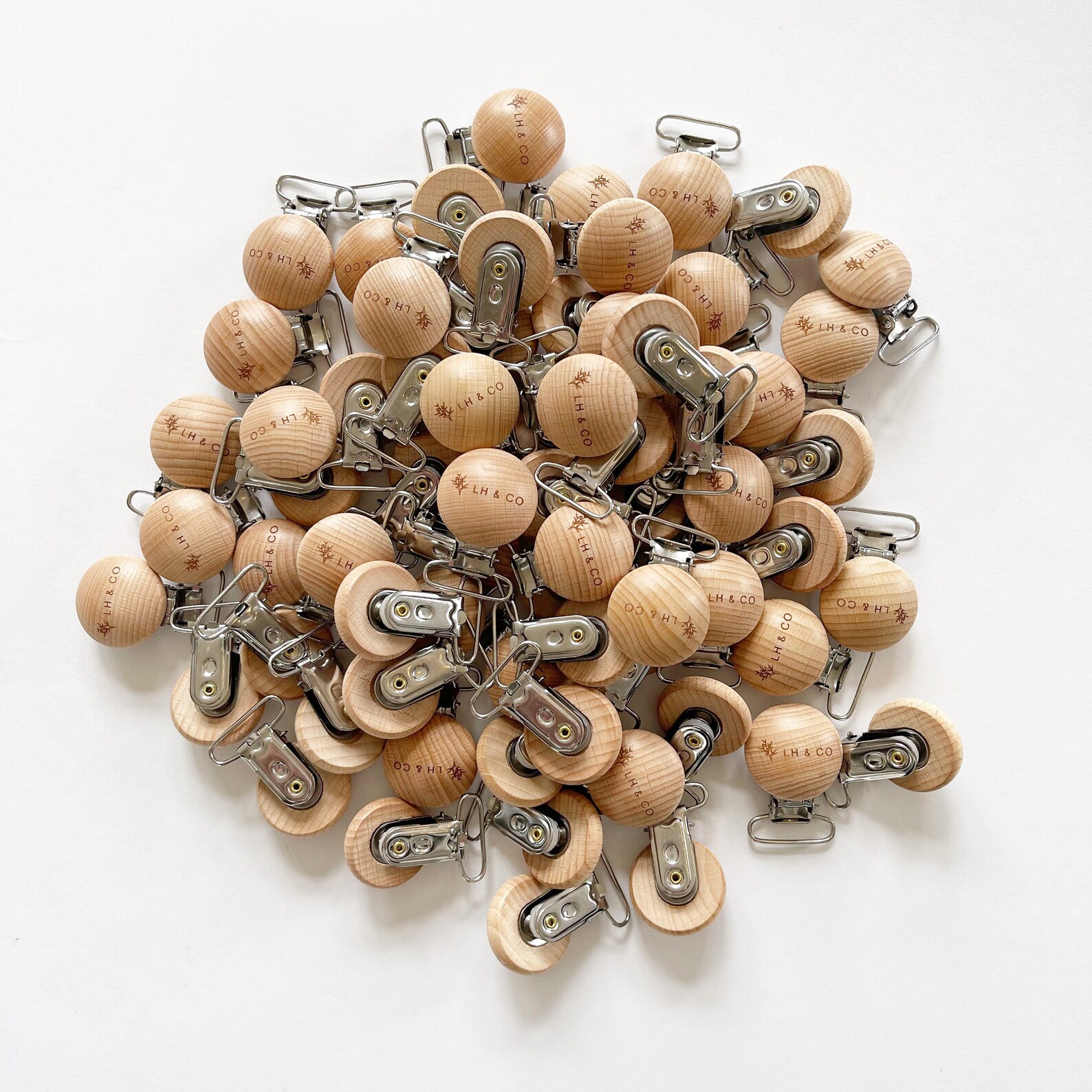 Organic Cotton Knit Pacifier Clips Organic Soother Clip - Etsy