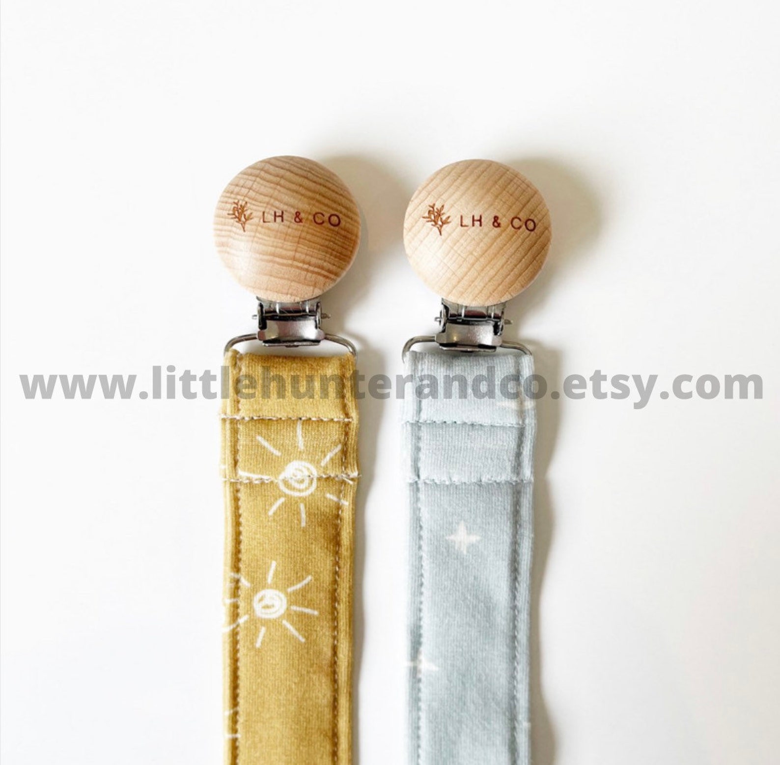 Organic Cotton Knit Pacifier Clips Organic Soother Clip - Etsy