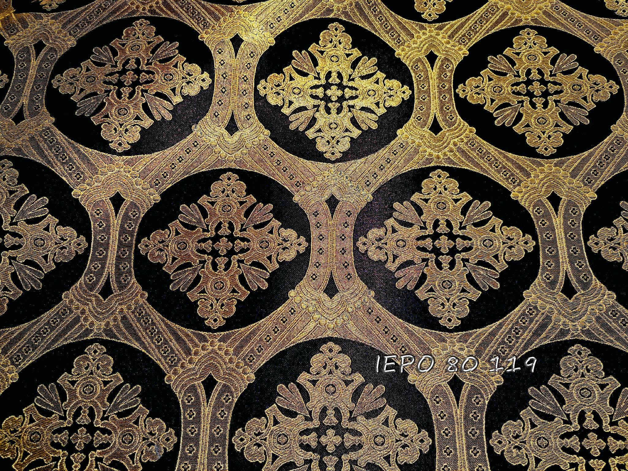 Greek Cross Pattern Liturgical Jacquard Metallic Brocade - Etsy