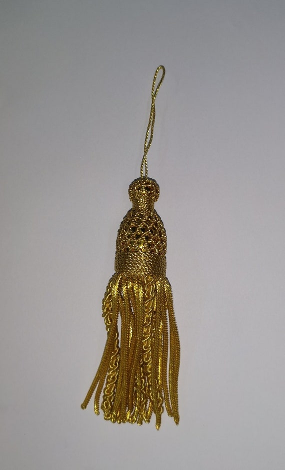 Bullion Antique Gold and Silver 12cm Long Tassel With Worms - Etsy