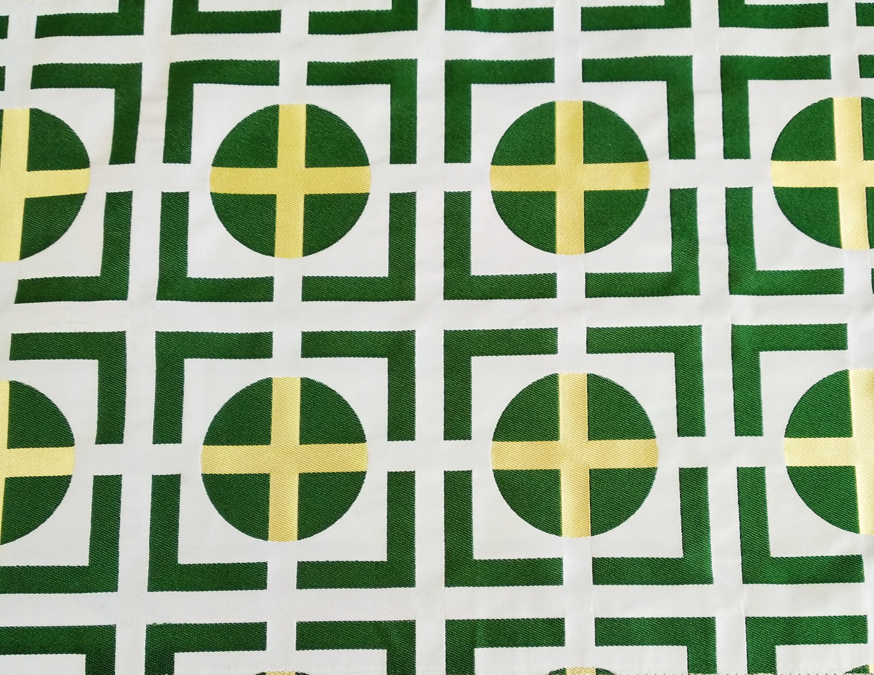 Church Liturgical Vestment Cross Pattern Metallic Jacquard Brocade ...