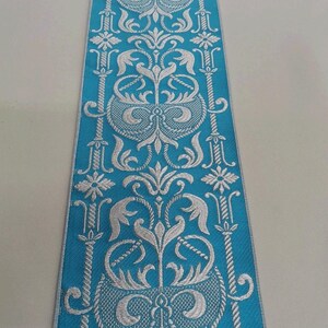Liturgical Fabric Orphrey Panel Trim/16 Cm Wide/6 Colour Combinations ...