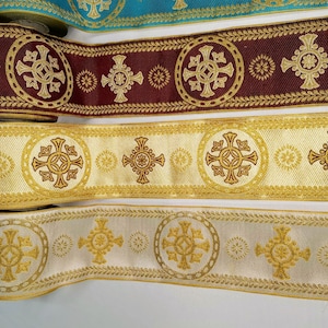 Orphrey for Liturgical Vestments11cm Wide - 7 Colors Combinations - Etsy