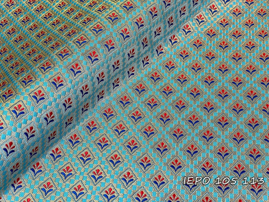 Liturgical Brocade Jacquard Greek Fabric With Flowers, IERO 105 (IERO ...