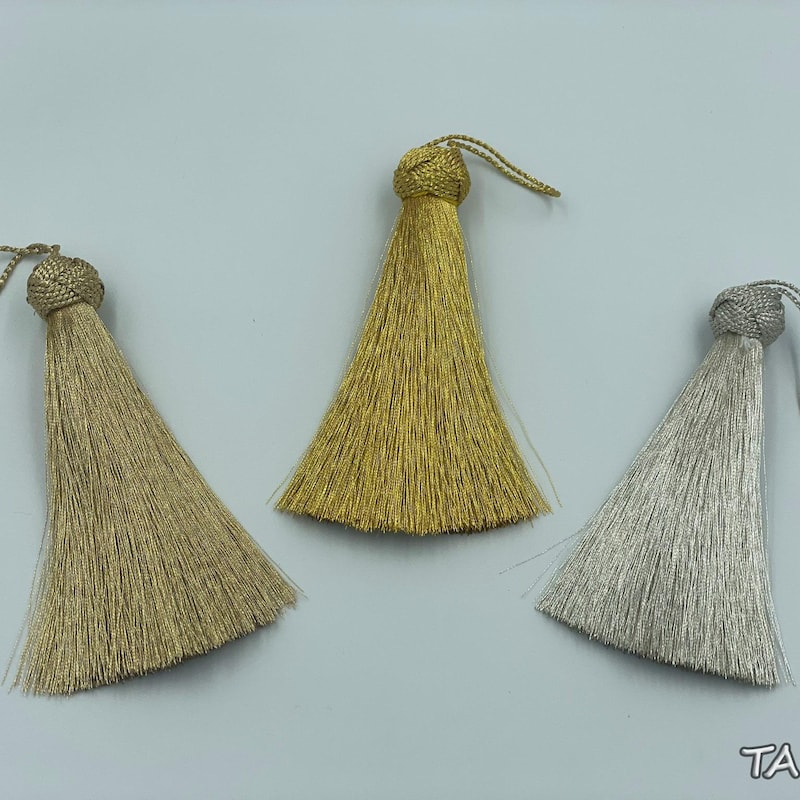 Metallic Tassels - Etsy