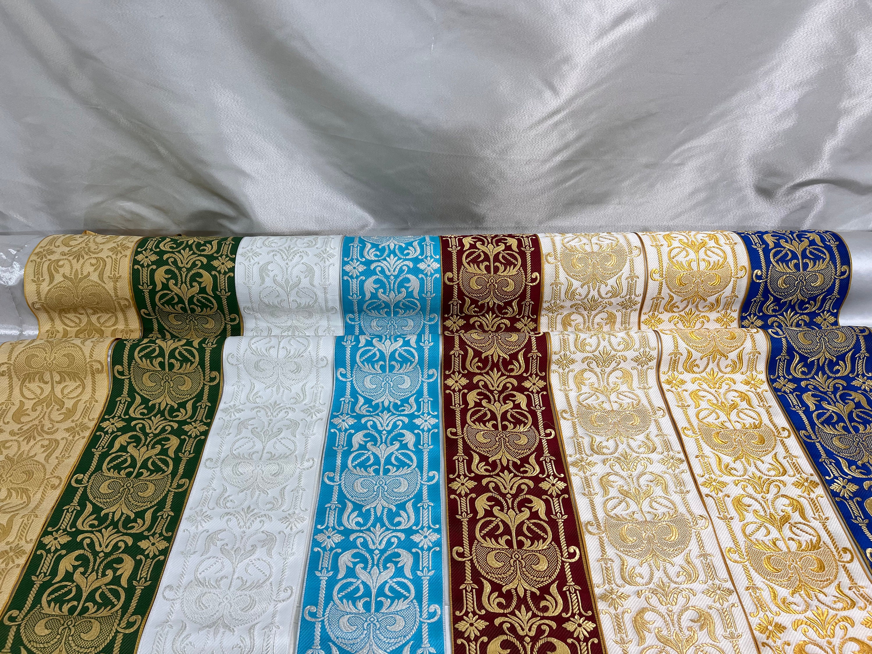 Beautiful Decorative Semi-metallic ORPHREY Liturgical Galloons Braids ...