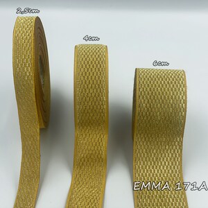 Decorative Gold and Silver Color Metallic Gallons / EMMA 171A - Etsy