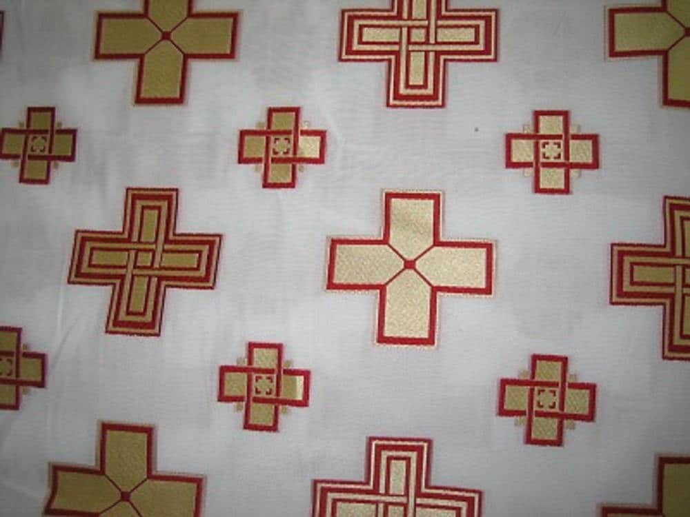 Greek Orthodox Liturgical Vestments Woven Fabric With Crosses | Etsy