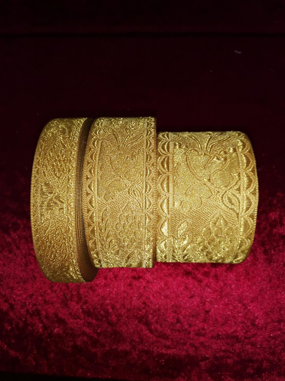 Religious Gold Vine Design Jacquard Metallic Trim 2,5 Cm 4 Cm and 6 Cm ...