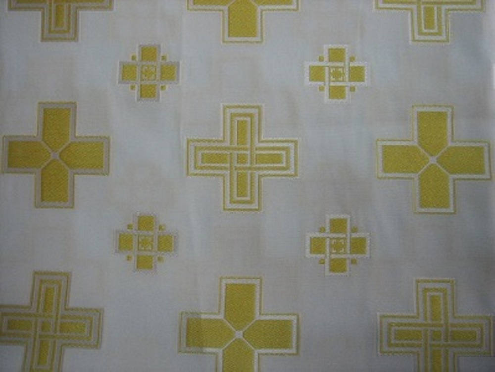 Greek Orthodox Liturgical Vestments Woven Fabric With Crosses | Etsy