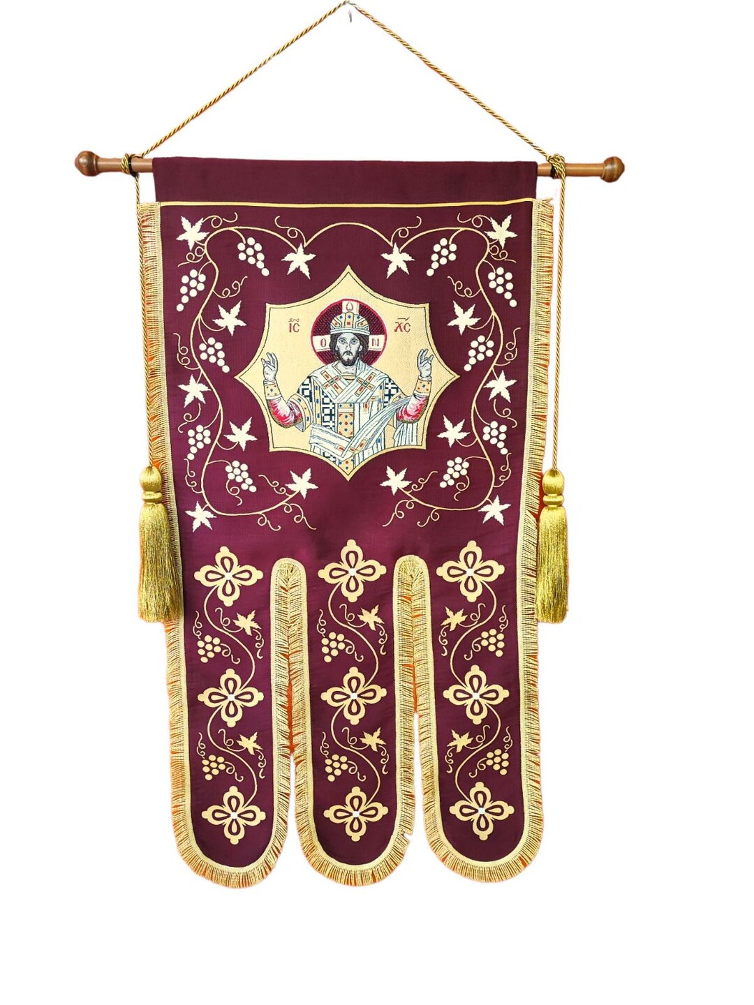 Ecclesiastical Church Banner " Pantkrator ", Dimentions: 145 X 80cm - Etsy