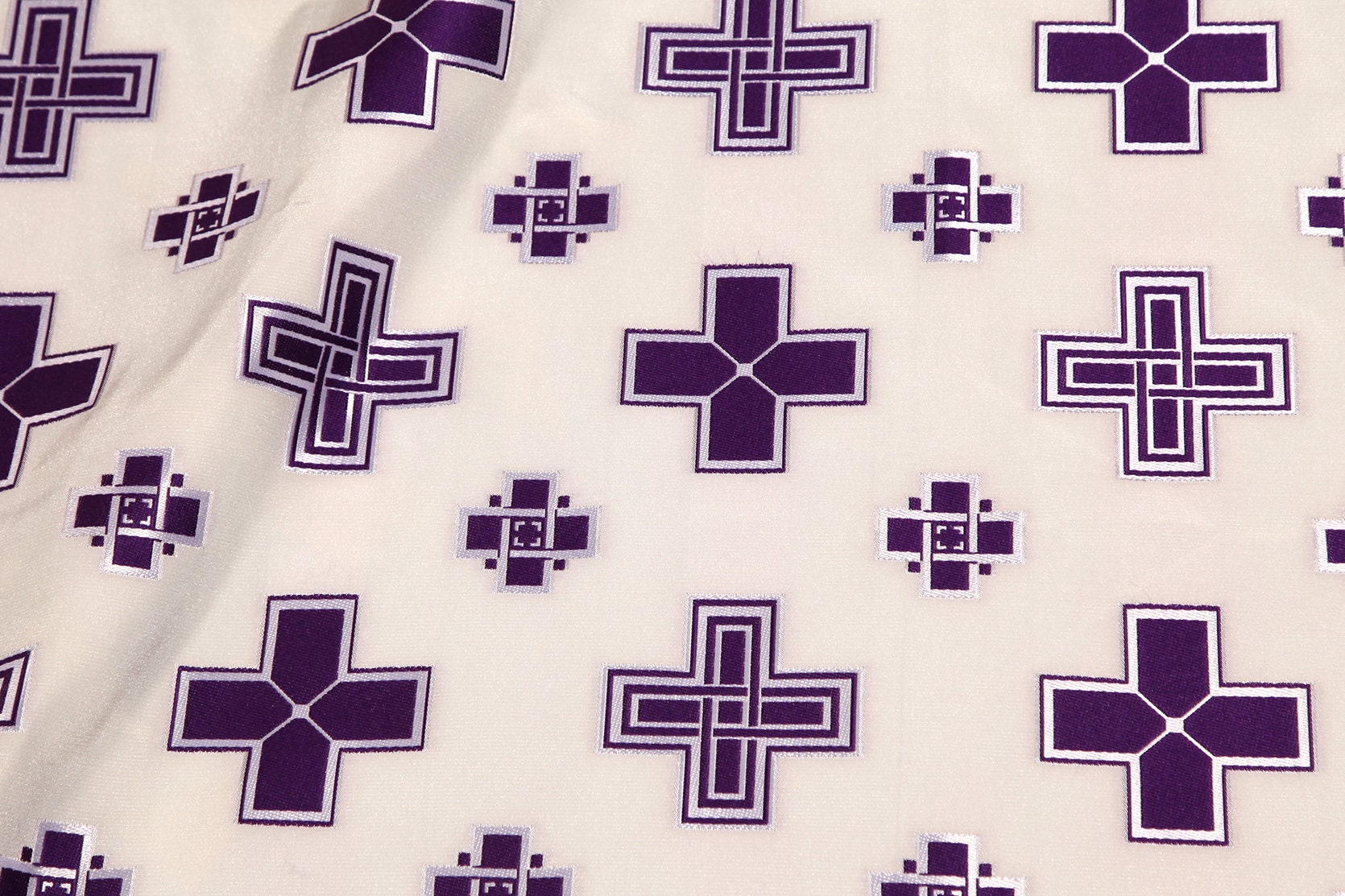 Liturgical Vestments Woven Light Weight Cross Pattern Fabric - Etsy