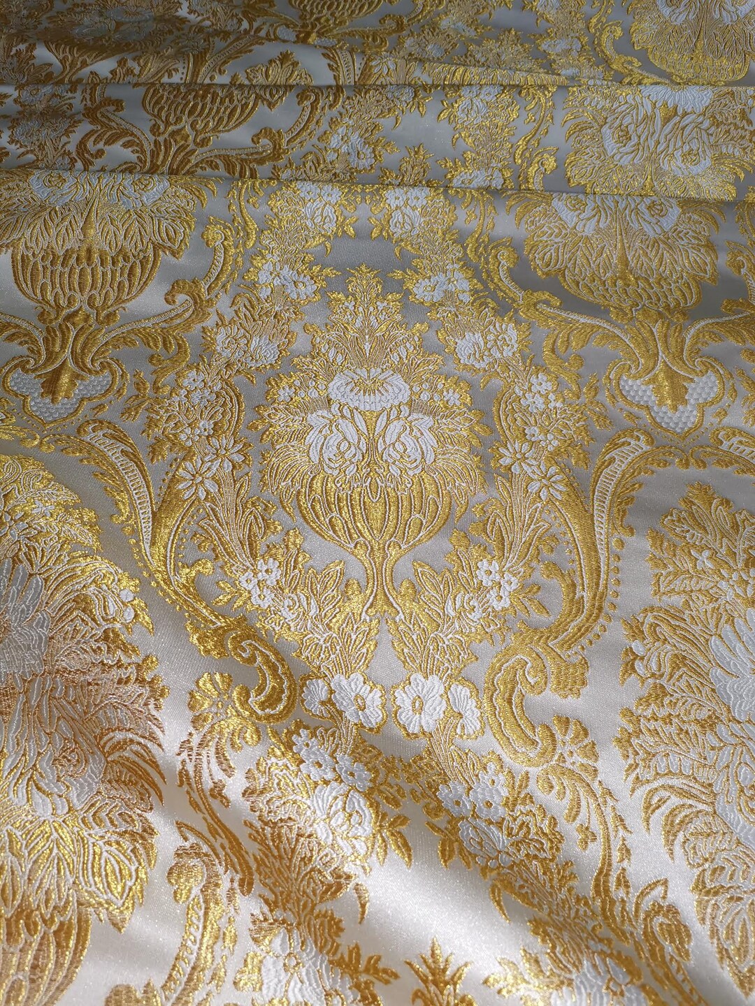 Church Liturgical Vestment Jacquard Brocade Fabric With Flower Pattern ...