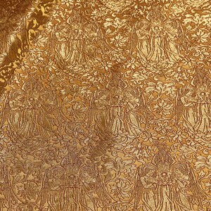 Liturgical Vestments Brocade Fabric Metallic With Angels IERO - Etsy