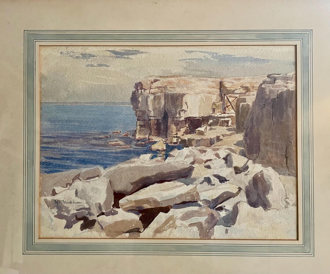 Original Framed Watercolor by British Artist Mabel Wickham - Etsy