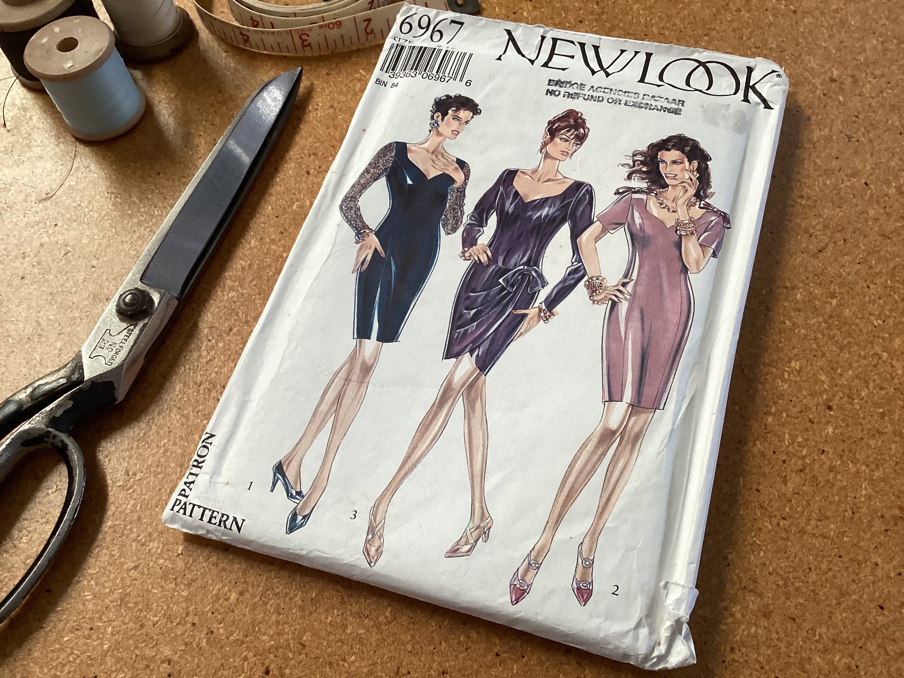 Vintage Sewing Pattern Uncut - New Look 6967 - Bust 31.5-40" - 90's ...