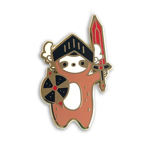 Game Over Sloth Enamel Pin Dnd Christmas Gift Sloth Lapel | Etsy