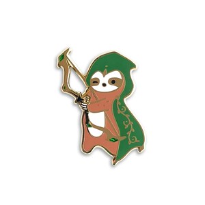 Sloth Enamel Pin, Ranger Sloth Lapel Pin Jewelry, Dnd Christmas Gift ...