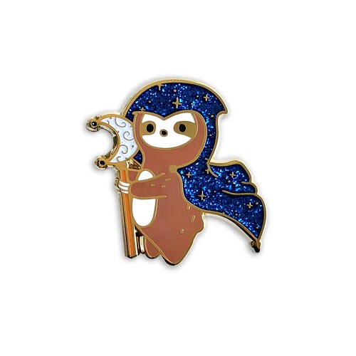 Sloth Enamel Pin Warrior Sloth Lapel Pin Jewelry Dnd - Etsy